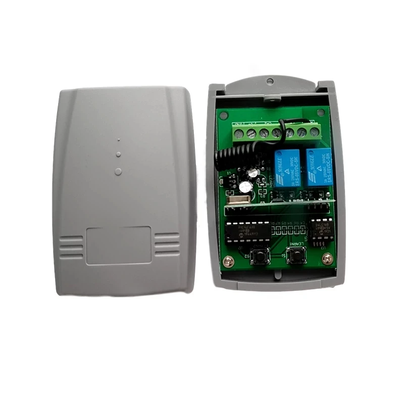 433 Mhz Garage Door Remote Control Receiver 12v-24v Dc 433.92mhz Rolling Code Fixed Code ...