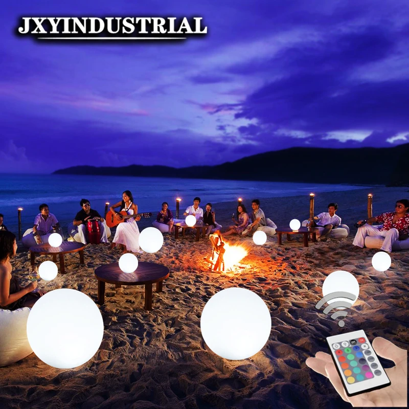 16 Color Change Ball With Remote Control Glowing Waterproof Led Sphere ...