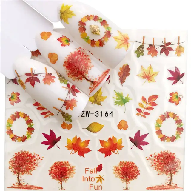 1 sheet Flower Toenail Sticker Full Toe Nail Wraps Art Polish Stickers ...