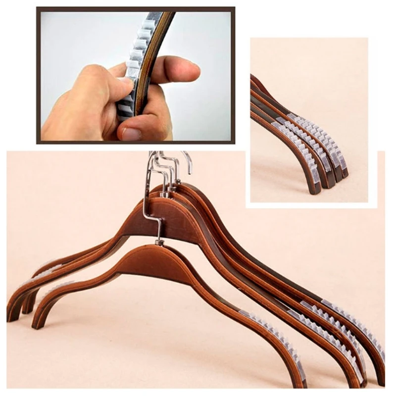 66pcs Silicone Clothes Hanger Non Slip Shoulder Strap Grip Strip Pad ...