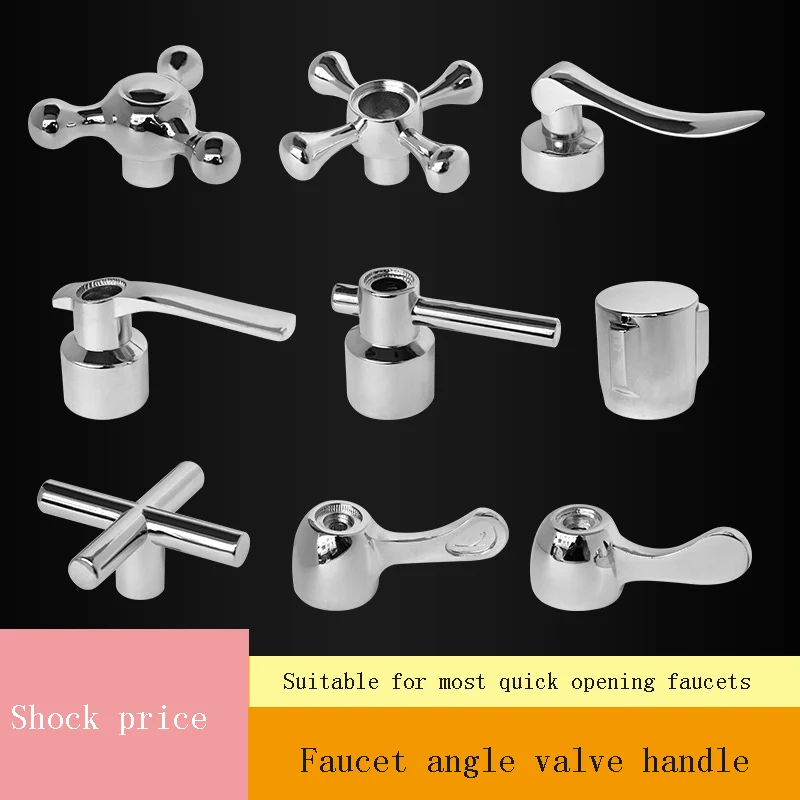 Faucet-Handle-Accessories-Quick-Opening-Angle-Valve-Hand-Wheel-Alloy ...