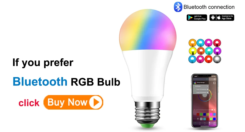 15W RVB Blanc - 15W RVB BlancAmpoule RGB E27, couleur variable, RGBW ...