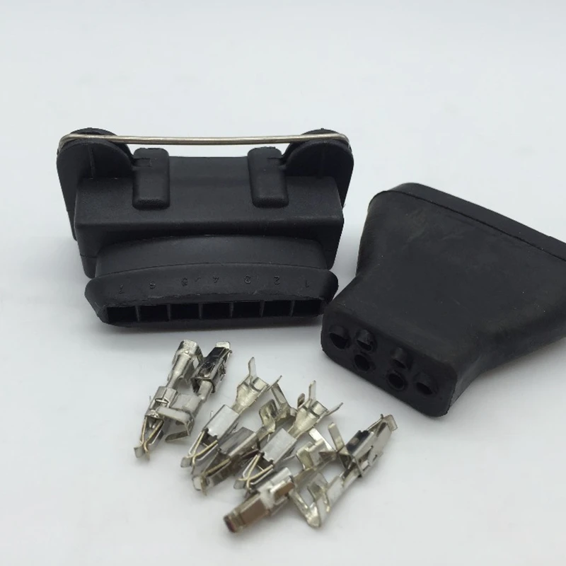 5/10/20/50pcs/lot 7 Pin/Way Female Connector Plug With Rubber Boot For ...