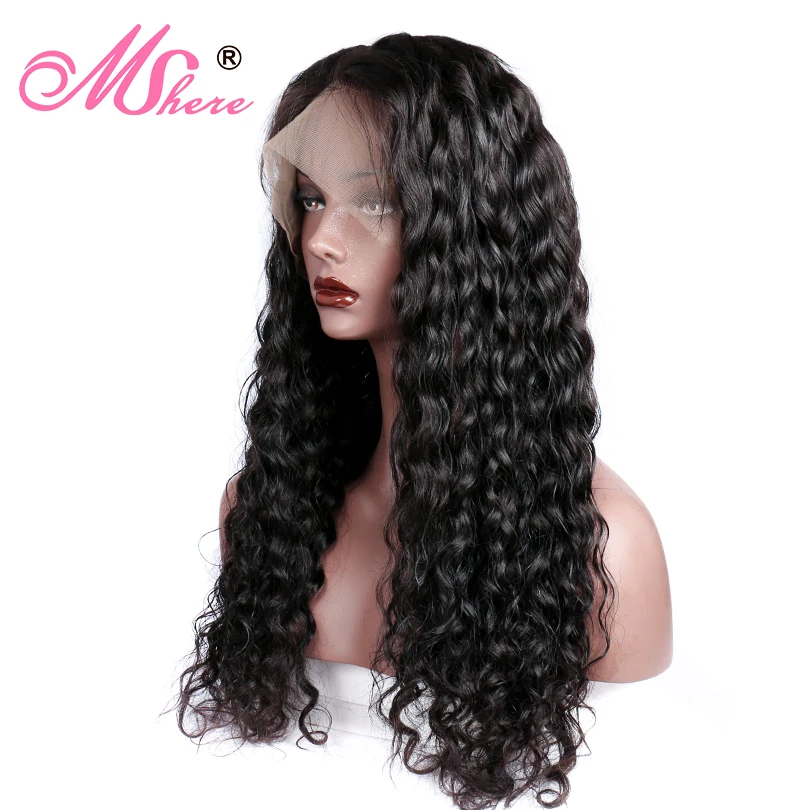 Mshere 150% Peluca de pelo humano frontal de encaje para mujeres negras ...