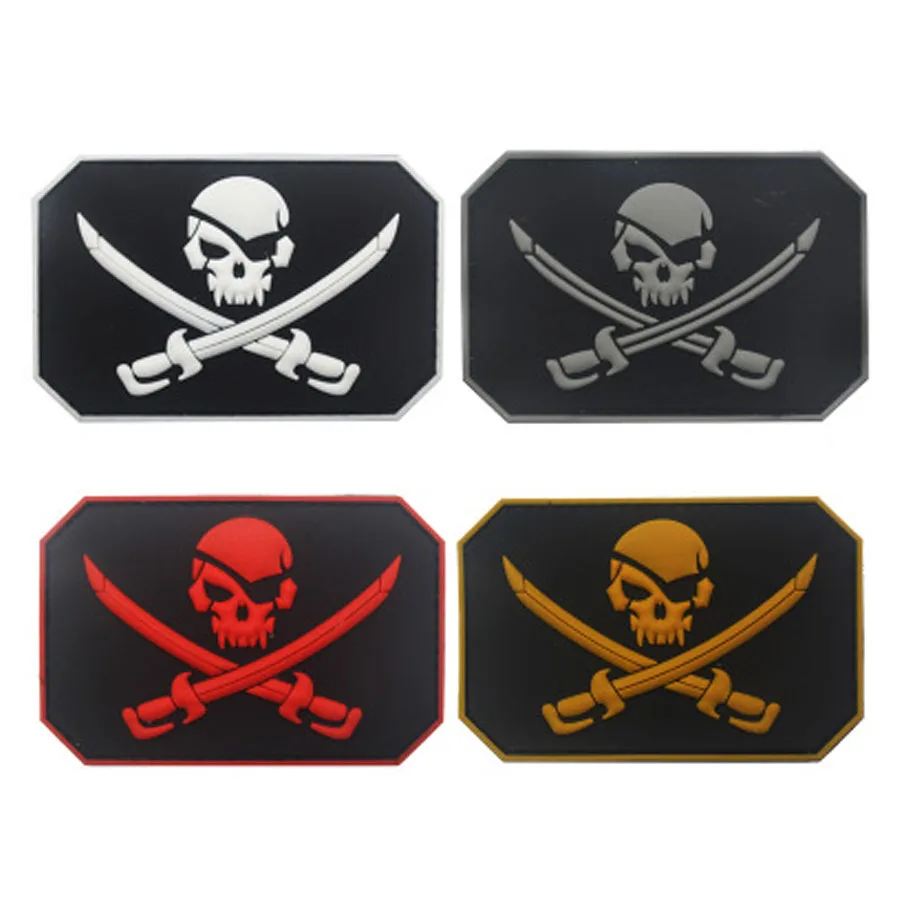 Jolly-Roger-flag-patch-Calico-Jack-skull-pirate-PVC-tactical-Jolly ...