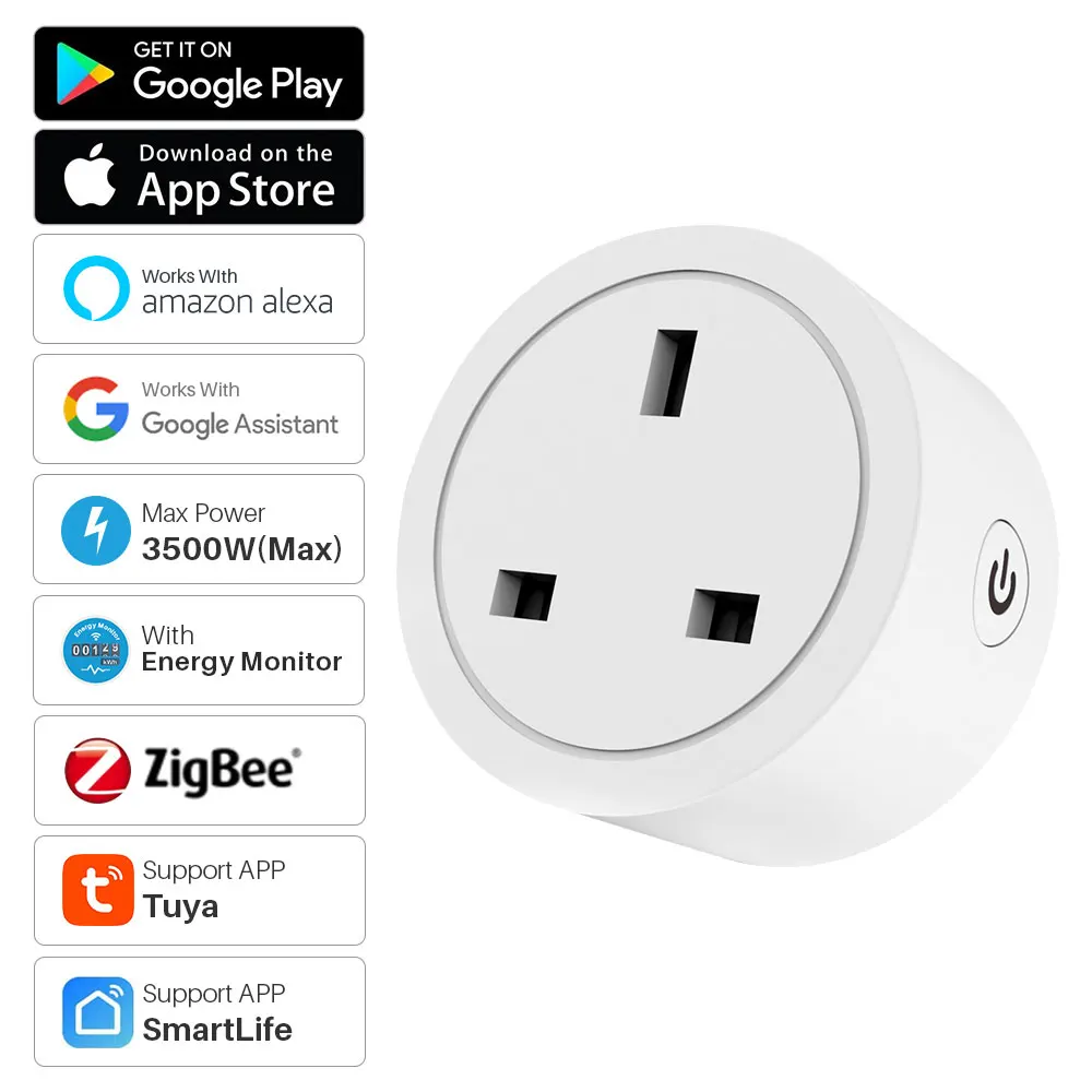 16A-UK-Tuya-Zigbee-Smart-Plug-3500W-Monitor-Timing-Outlet-Smart-Home ...