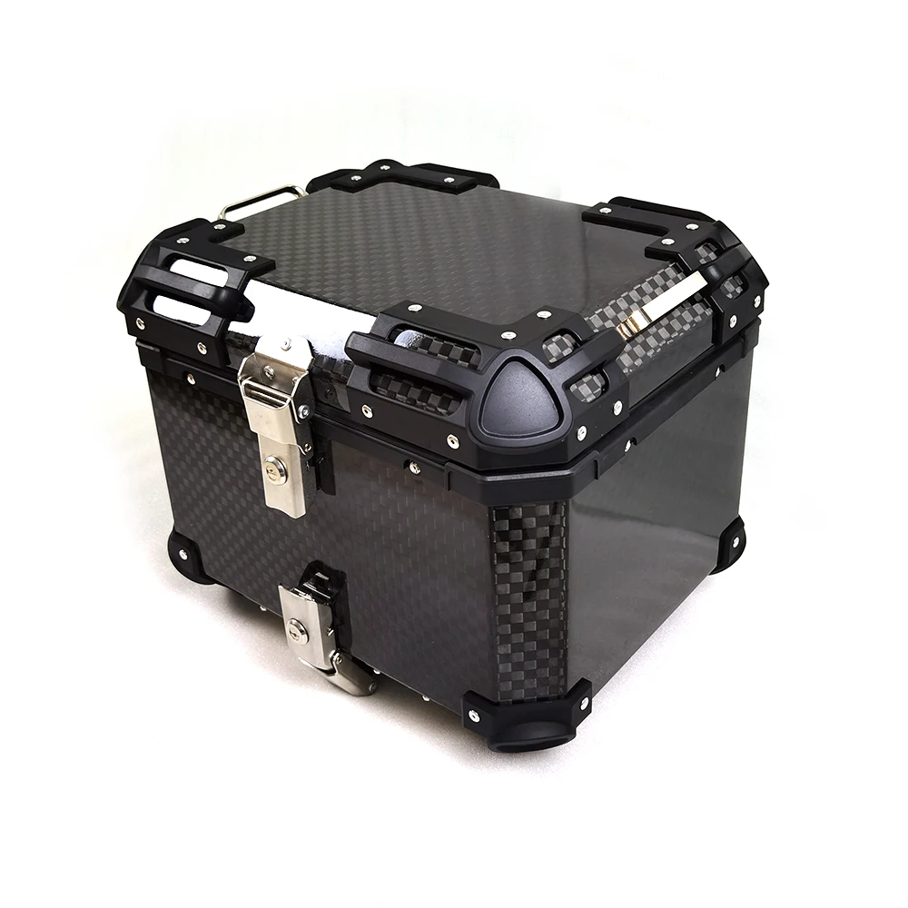 45L Tail Box 100% 12K Carbon Fiber Top Tail Motorcycle Storage Case ...