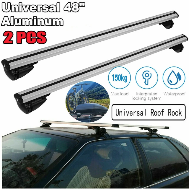 Roof Rack， 2 Pcs Car Top Rack Cross Bar Luggage Carrier Adjustabl 今日だけ ...