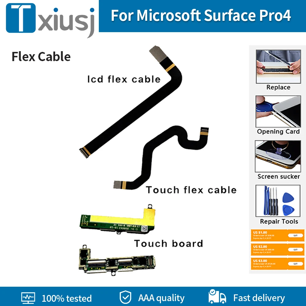 AAA-Flex-Cable-For-Microsoft-Surface-Pro4-1724-Touch-LCD-Flex-Cable ...