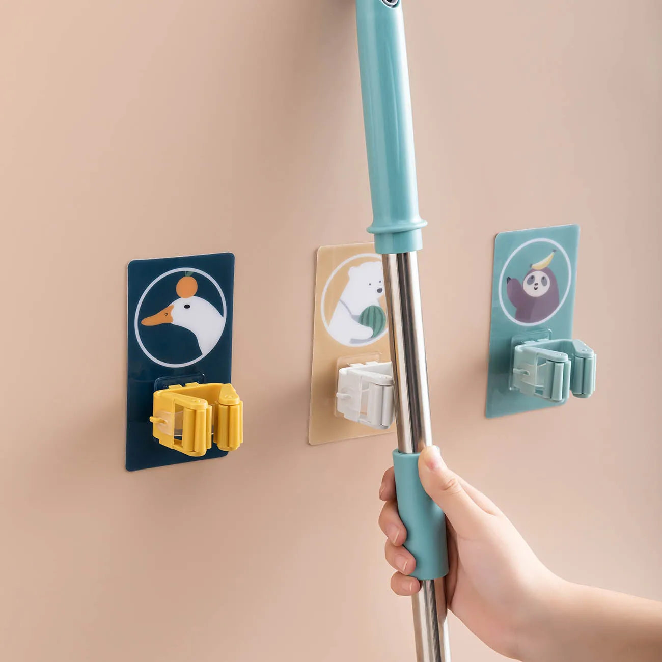 Patère,Support mural Dessin Animé Vadrouille Support De Balai Brosse ...