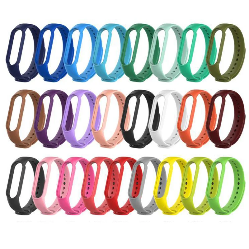 Strap For Xiaomi Mi Band 5 4 3 6 Silicone Wristband Bracelet