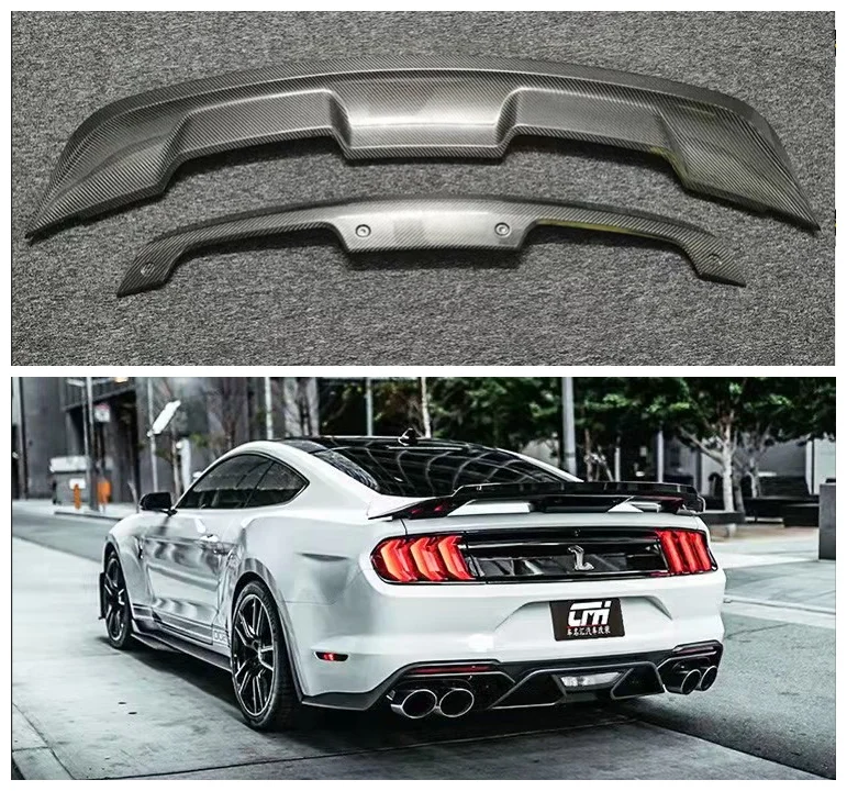 High Quality Real Carbon Fiber Spoiler For Ford Mustang 2015 2016 2017 ...