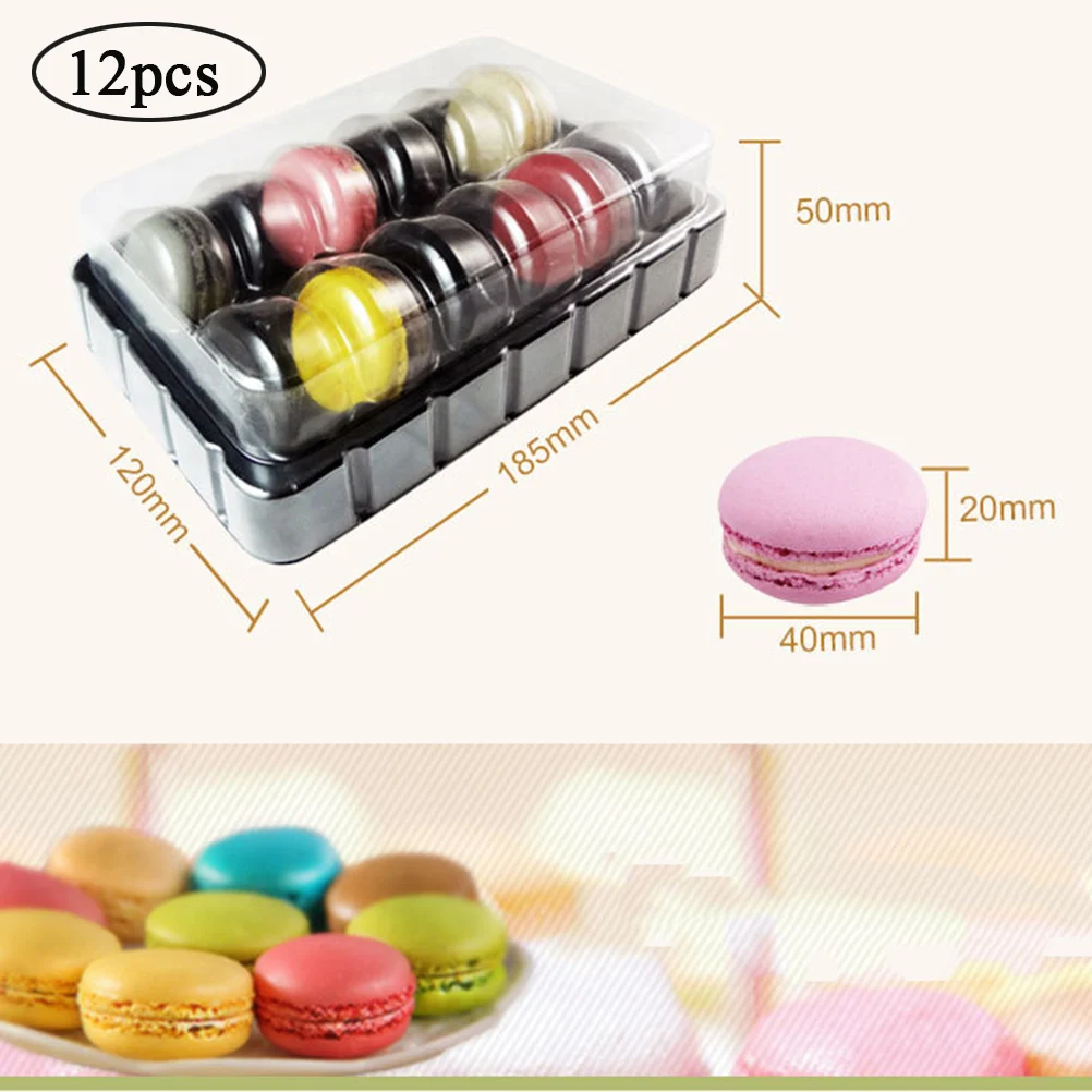 12pcs 12 grade retangular caixa de macaron caixas de embalagem ...