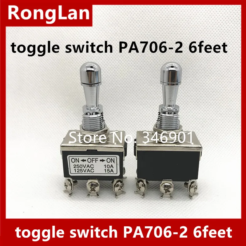 Dual stalls big six foot lockable toggle switch PA706 2 6PIN ON 0FF ON ...