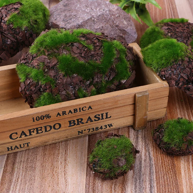 6PCS-Wood-Stone-Multi-shaped-Planting-Moss-Blocks-DIY-Simulation-Green ...