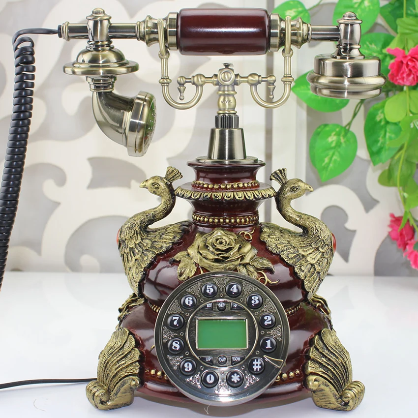Vintage-Antieke-Knop-Wijzerplaat-Desk-Telefoon-Telefoon-Thuis-Woonkamer ...