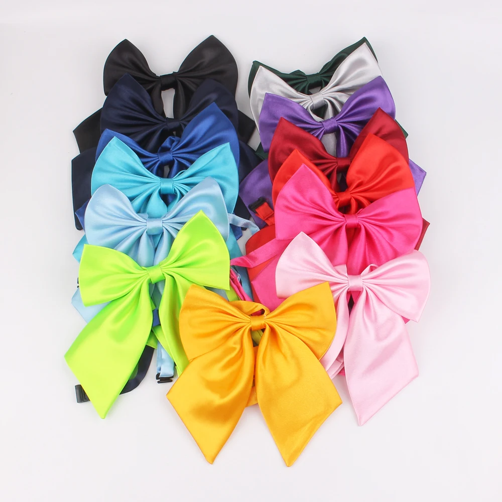Solid Ladies Bowtie Classic Bow tie For Women Bowknot Casual Boys Girls ...