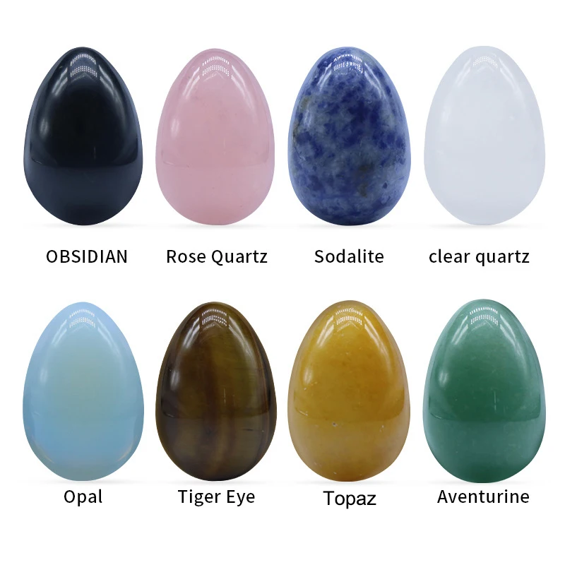Oval-Stone-30mm-Crystal-Egg-Natural-Polished-Egg-shape-Stones-Chakra ...