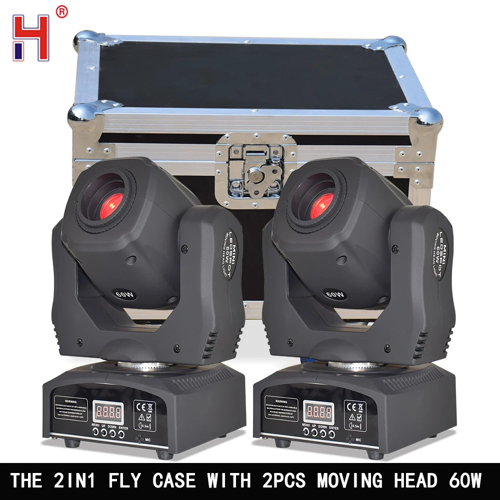 LED Inno Pocket DJ Spot 무빙 헤드 60w 거문고 고보 라이트 DMX 무대 효과 댄스 플로어 디스코 바 나이트 ...