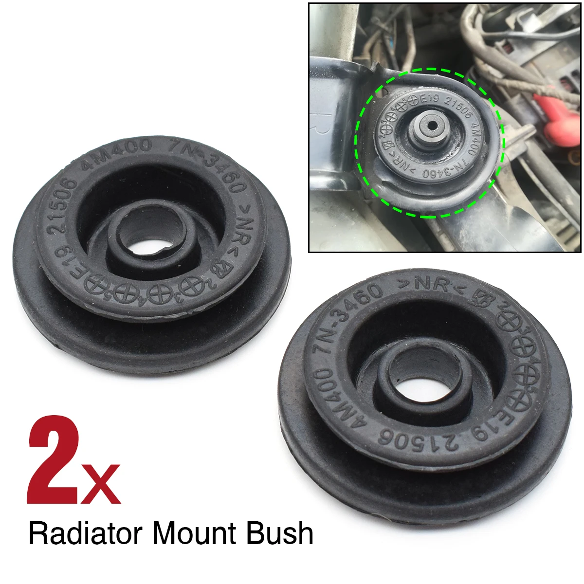 2Pc-Car-Radiator-Mounting-Rubber-Bush-For-Nissan-CUBE-Z11-JUKE-F15 ...
