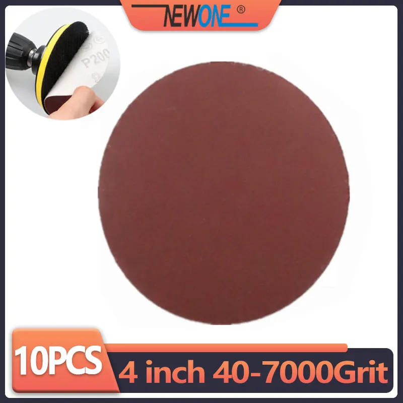 10pcs 4 inch 100mm Sander Disc Sanding Polishing Paper Sandpaper Disc ...