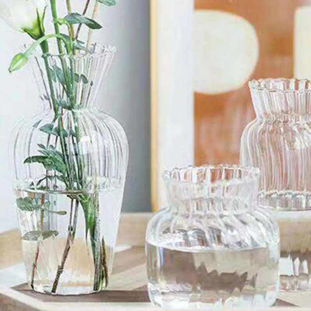 Simple Transparent Glass Small Vase Nordic Decoration Living Room ...