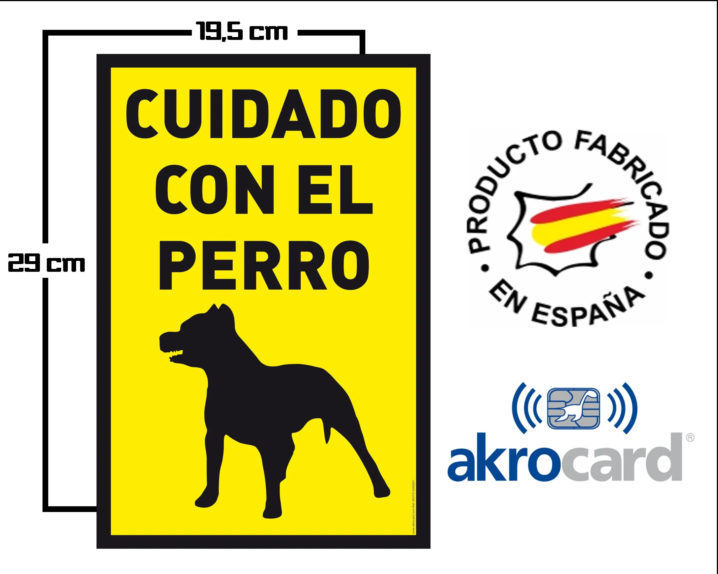 Pvc Resistant Poster-dog Care-warning Sign-ideal For Hanging And ...