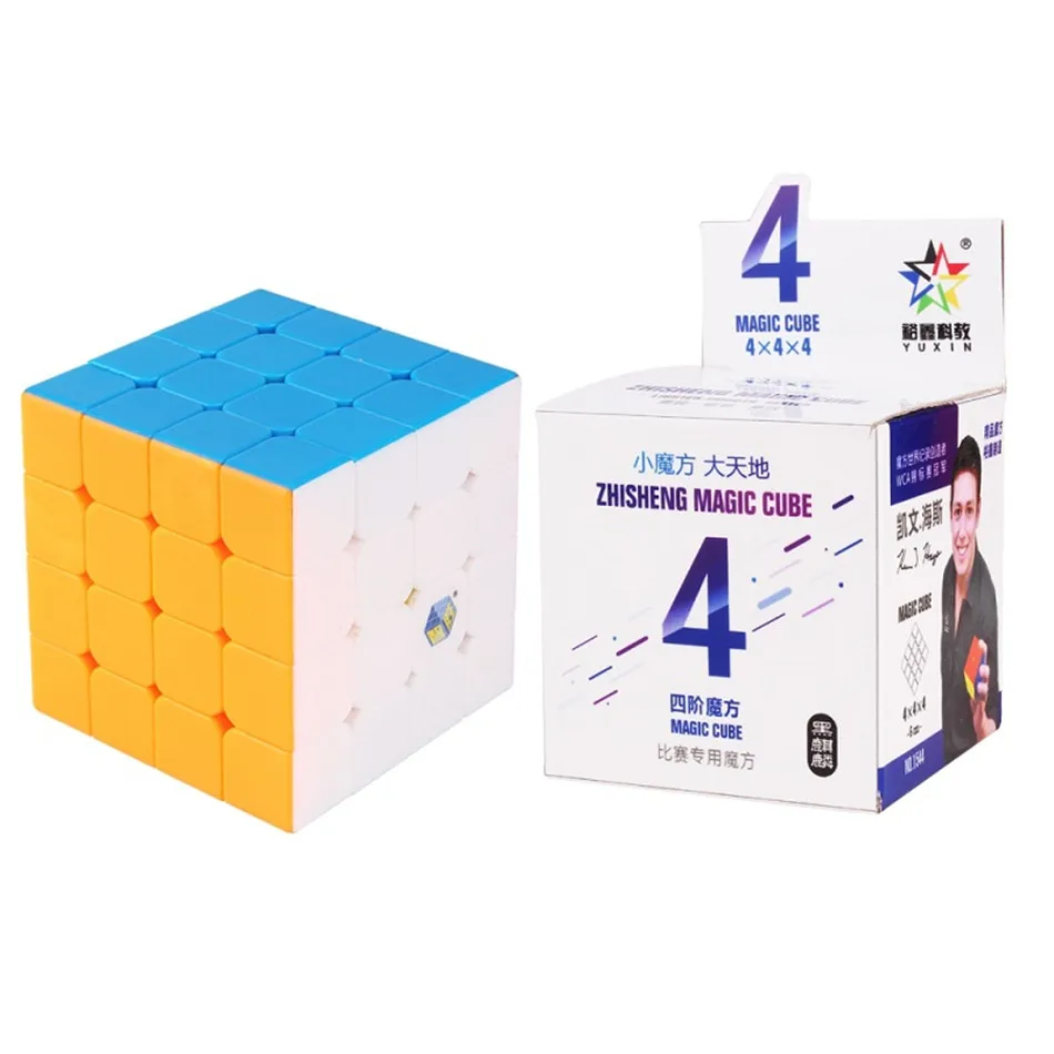Yuxin Black Kirin 4x4x4 Magic Cube Revenge 4layers Speed Mastercube ...