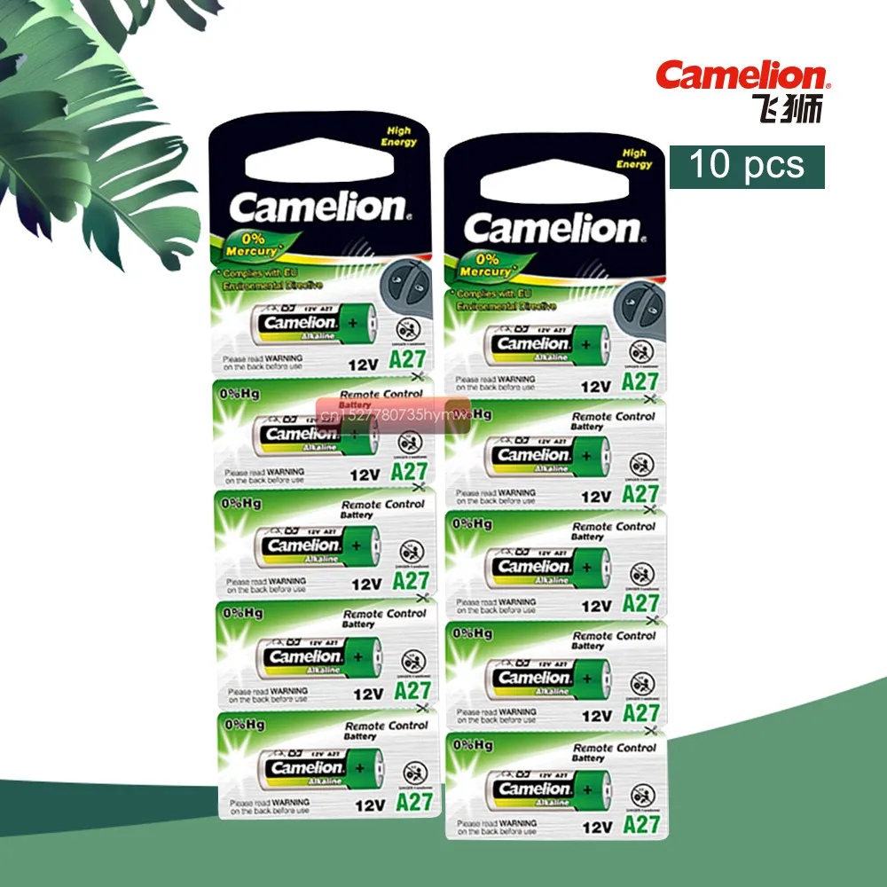 10pcs Camelion 12v 27a Mn27 27a L828 A27 Super Alkaline Battery For ...