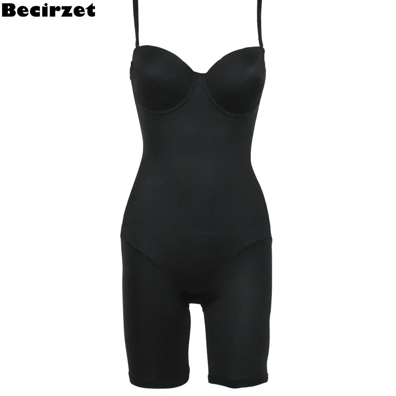 Women Sexy Underwire Rompers Black Shapewear Bodysuit Sexy Casual Body ...