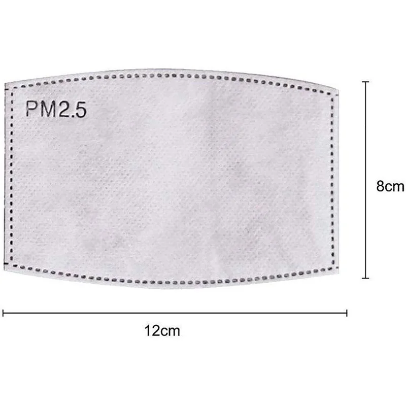 PM 2.5 Masks,5 Layers Black Activated Carbon Replaceable Mask ...