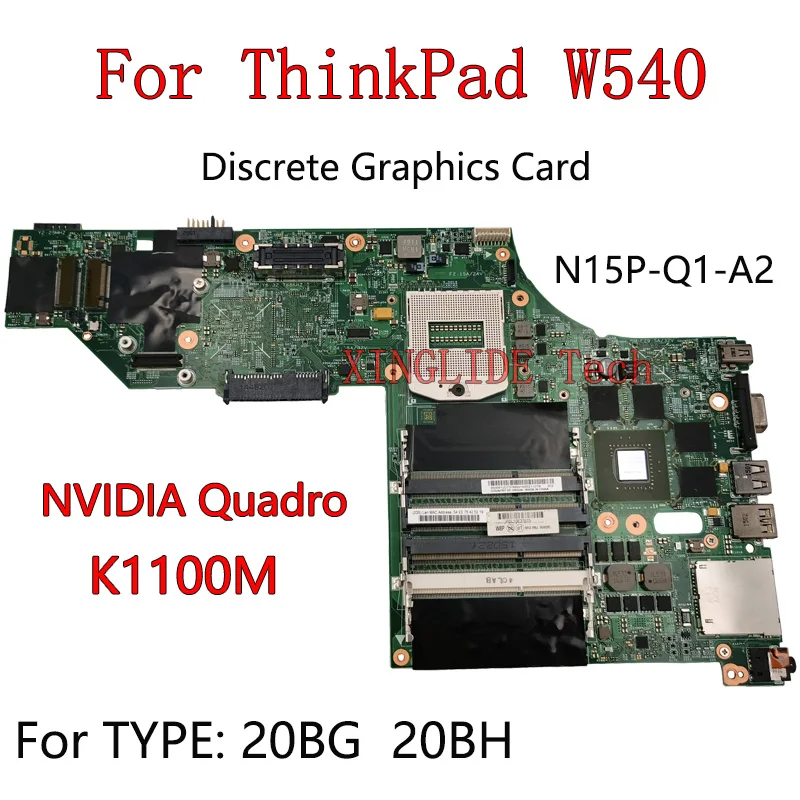 Original For Laptop Lenovo ThinkPad W540 W541 Motherboard Discrete ...