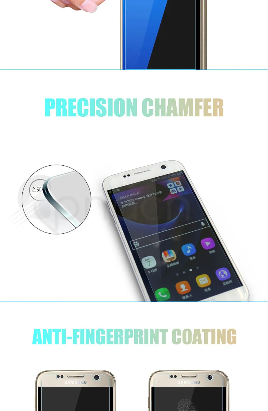 Закаленное стекло 9H для samsung Galaxy S7 S6 S5 S4 S3 mini samsung Note 5 4 3 Защитная пленка ...