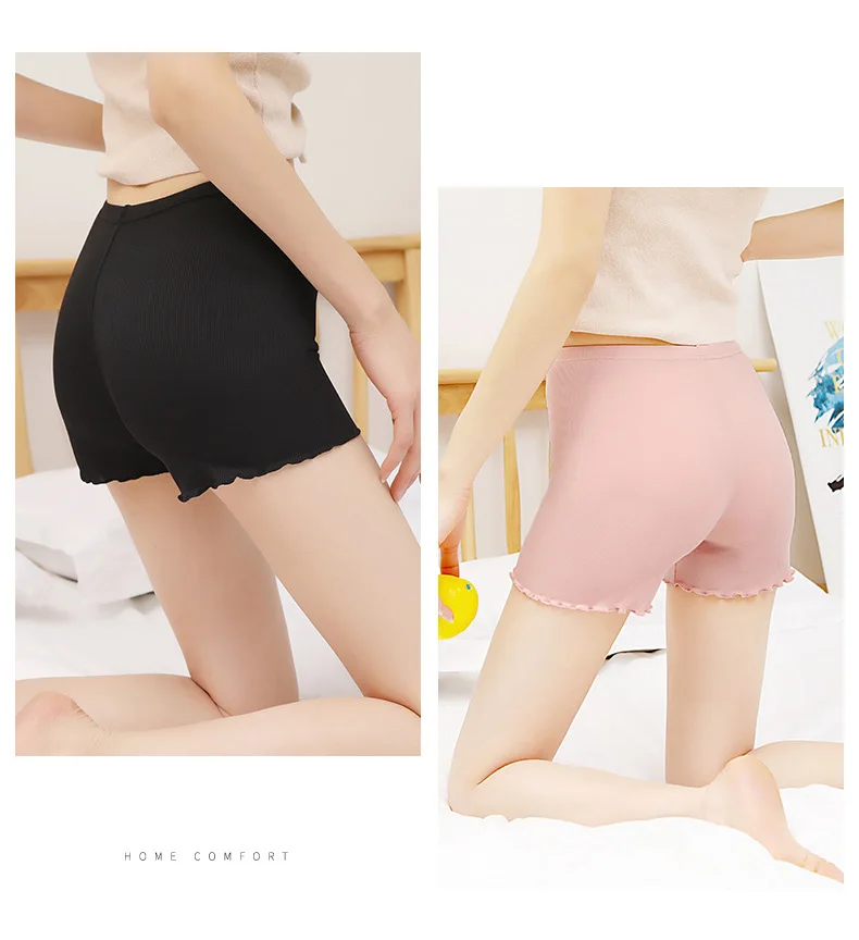 Sous-vêtement,Short de sécurité pour femmes,Boxer taille haute,sans couture,culotte élastique ...