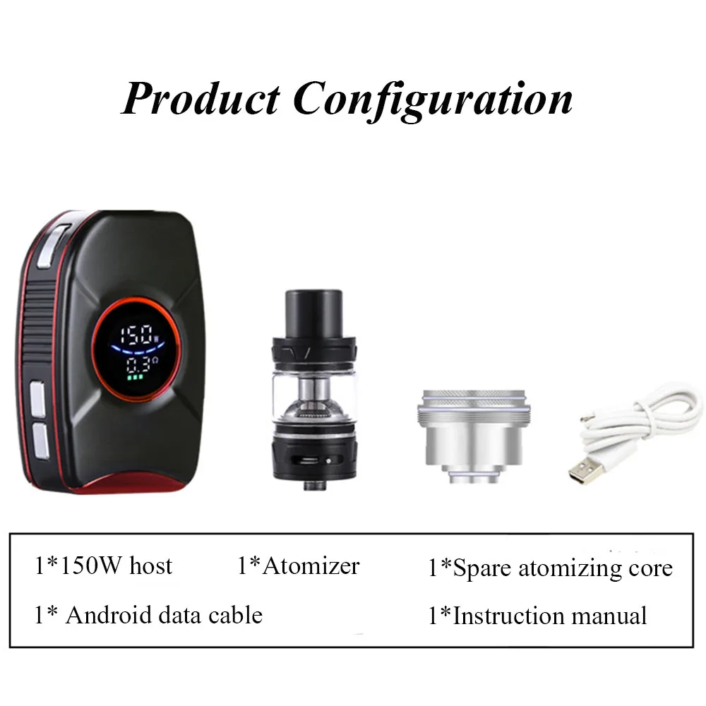 150W vape mod electronic cigarette box kit 2200 mAh Built-in battery 0. ...