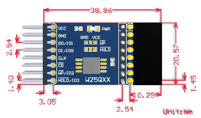 Wiring The Winbond W25Q80BV W25QXX SPI Serial Flash Memory, 40% OFF