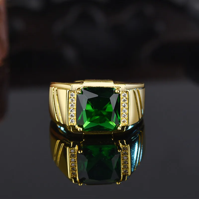 Emerald Stone Rings Gents