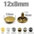 100sets 5-12mm Metal Double Cap Rivets Stud Round Nail Spike For ...