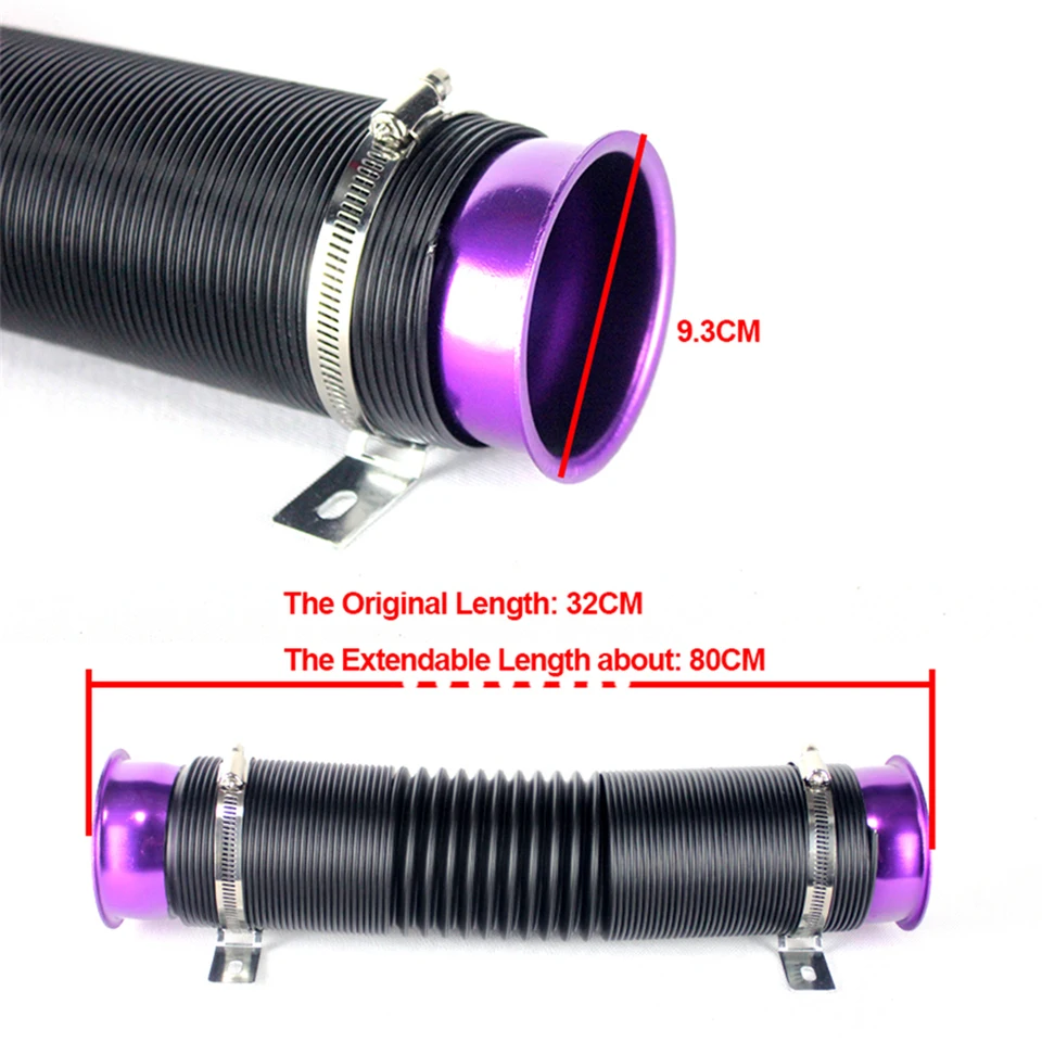 76mm Universal Adjustable Turbo Intake Hose For Cars 76mm 3-Inch ...