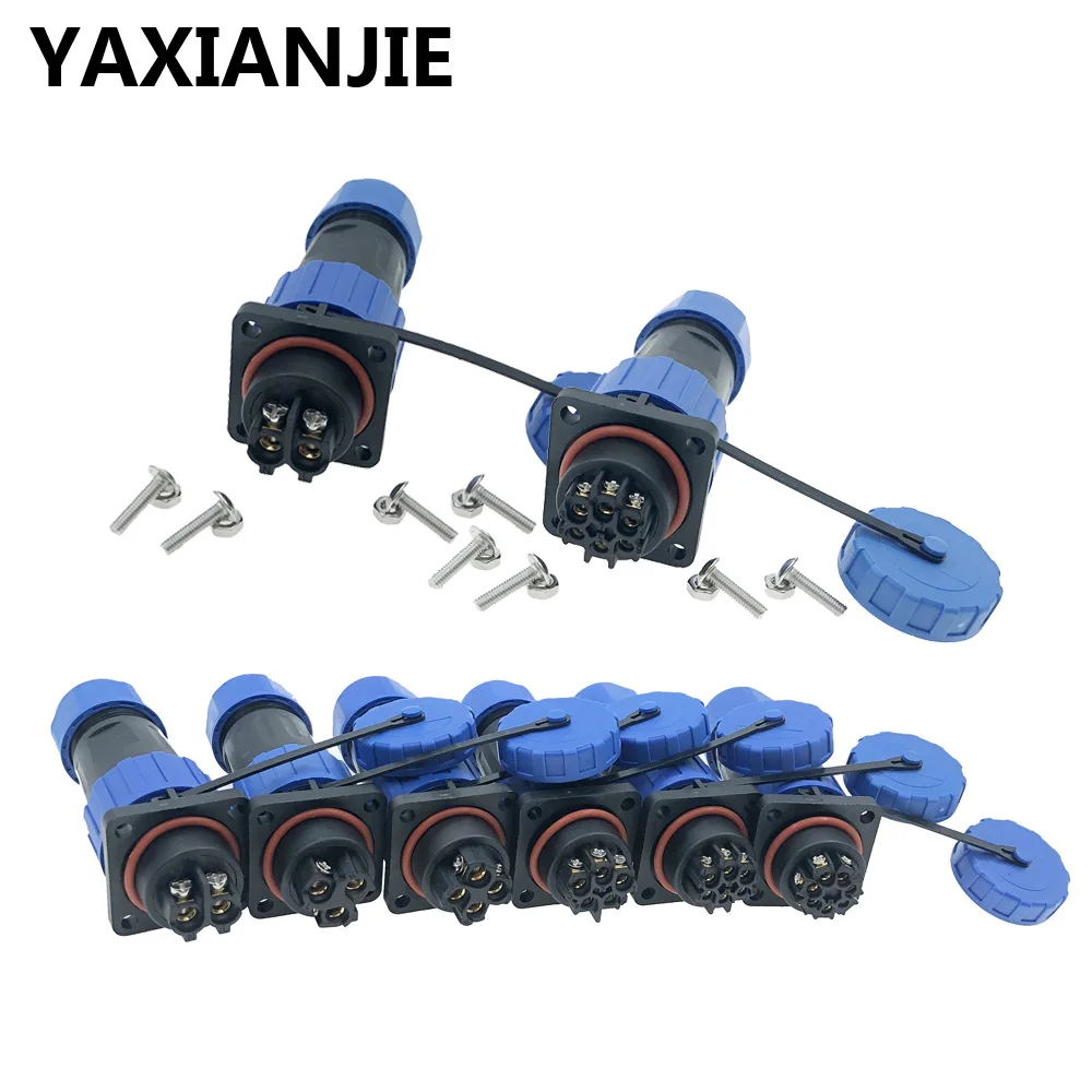 Waterproof Connector 3pin Plug Socket Ip68 | Sp20 Ip68 Waterproof ...