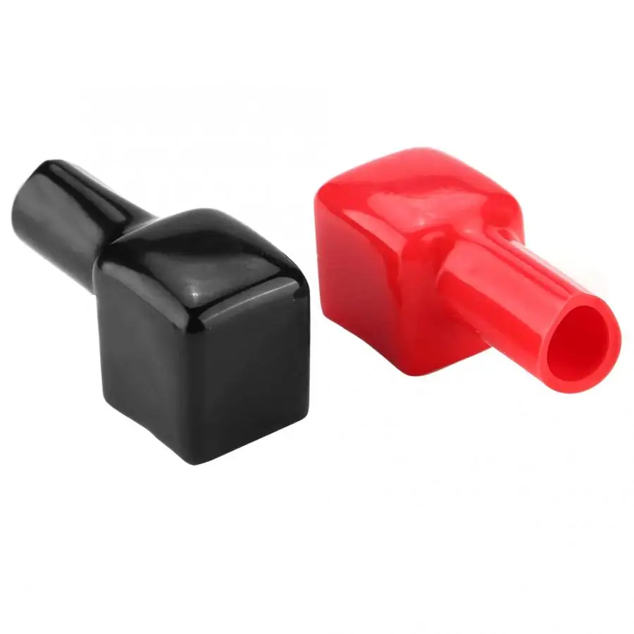 2pcs Car Battery Pole Positive And Negative Protection Cover Soft ...