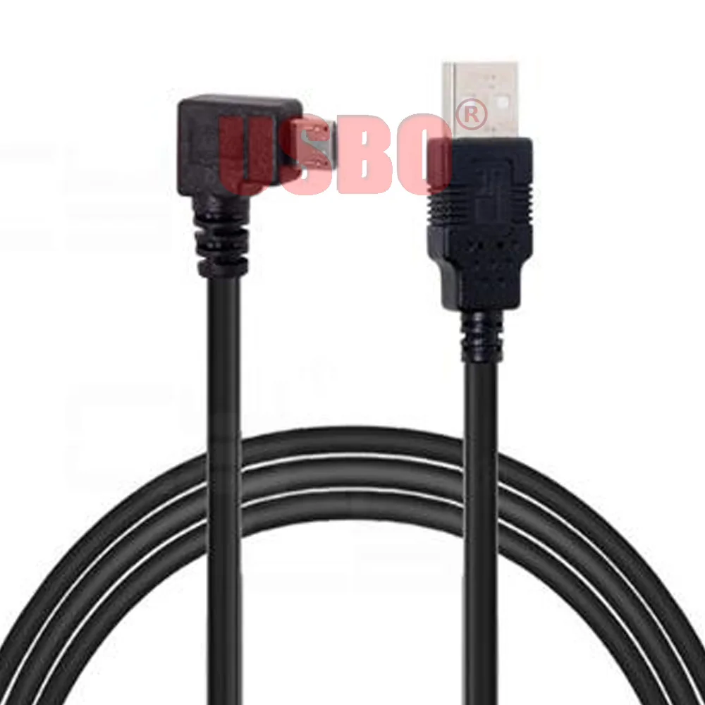 Supply 90 degree elbow Micro USB to USB A black USB 2.0 male male ...