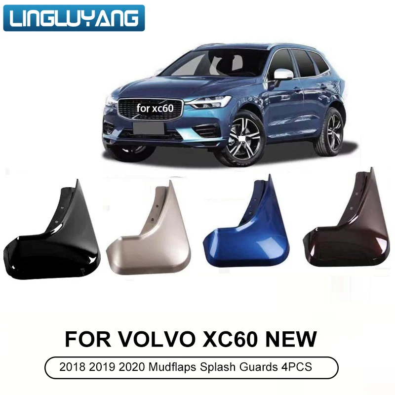 Front Rear Car Mud Flaps blue For Volvo XC60 S90 18 2019 2020 2021 2022 ...
