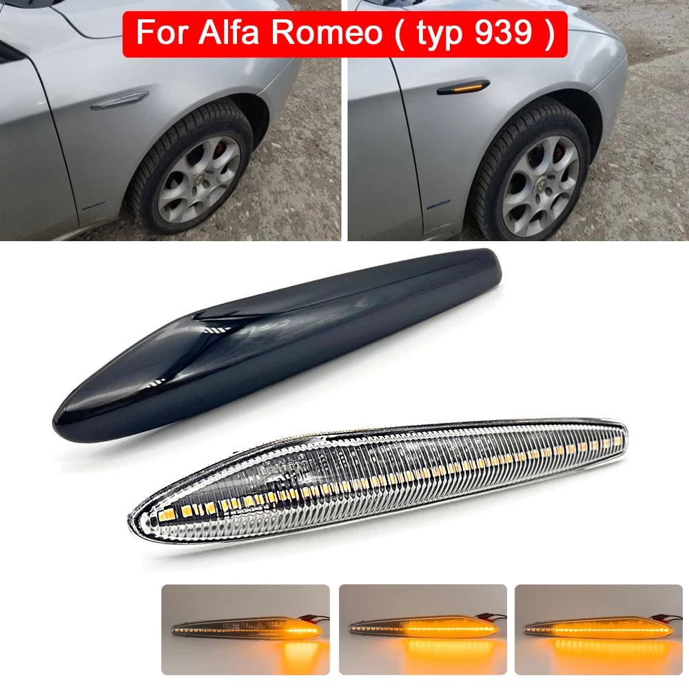 12V Waterproof LED Side Fender Marker Lamp For Alfa Romeo 159 typ 159 ...