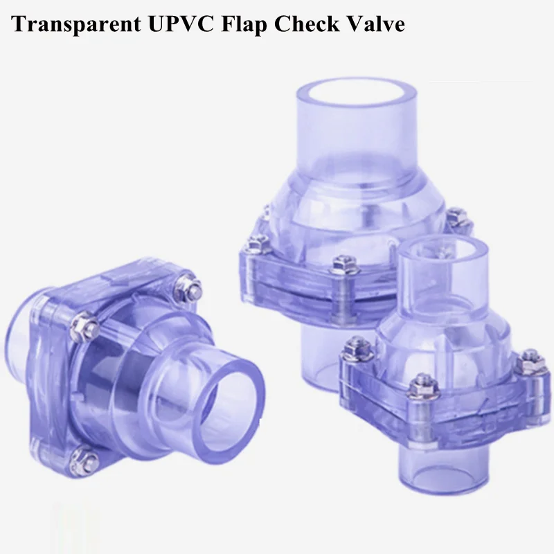 Id 25／32／40mm Hi-quality Transparent Upvc Flap Check Valve Sewer ...