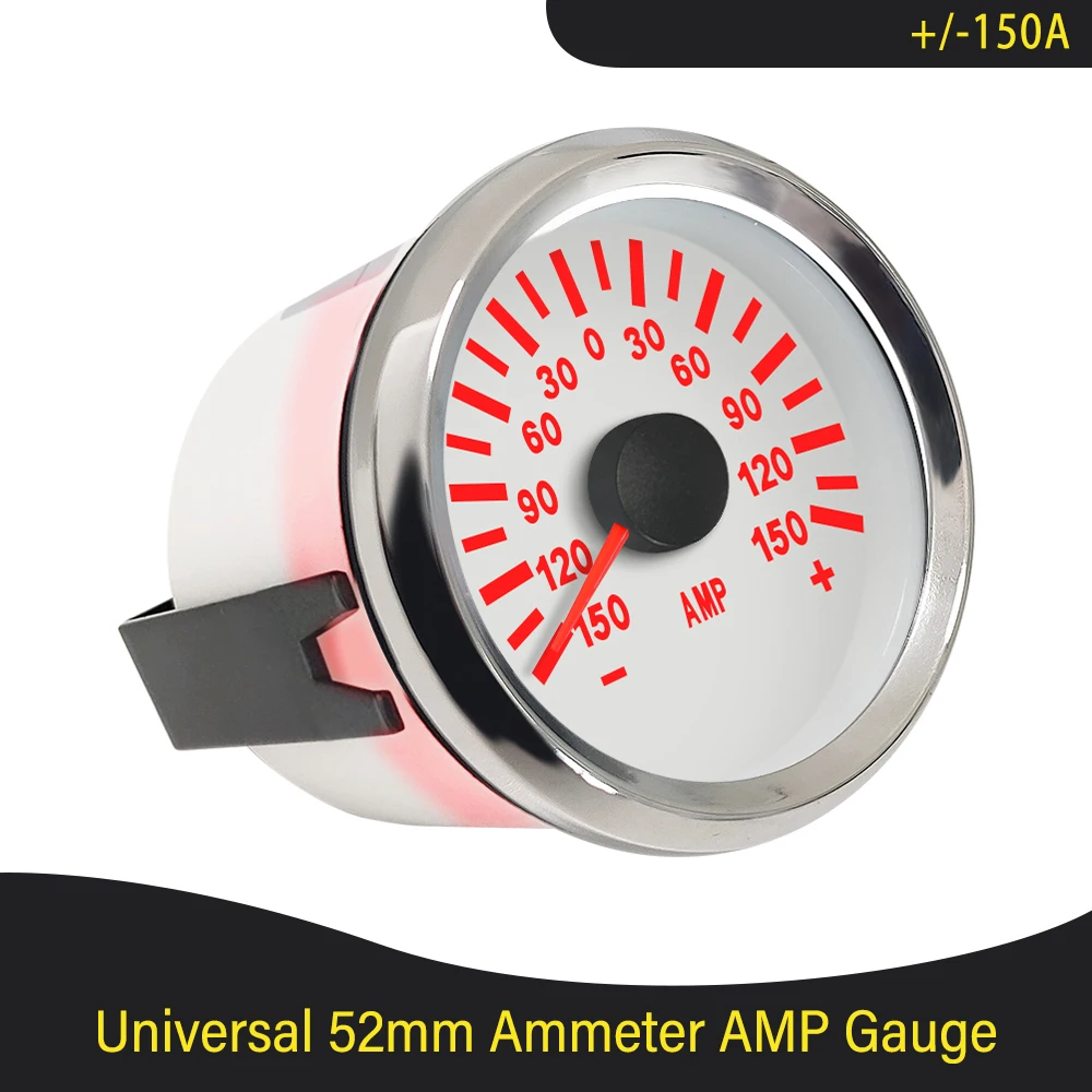 ELING New 52mm 2" Universal Ammeter AMP Gauge Ampere Meter +/ 50A ...