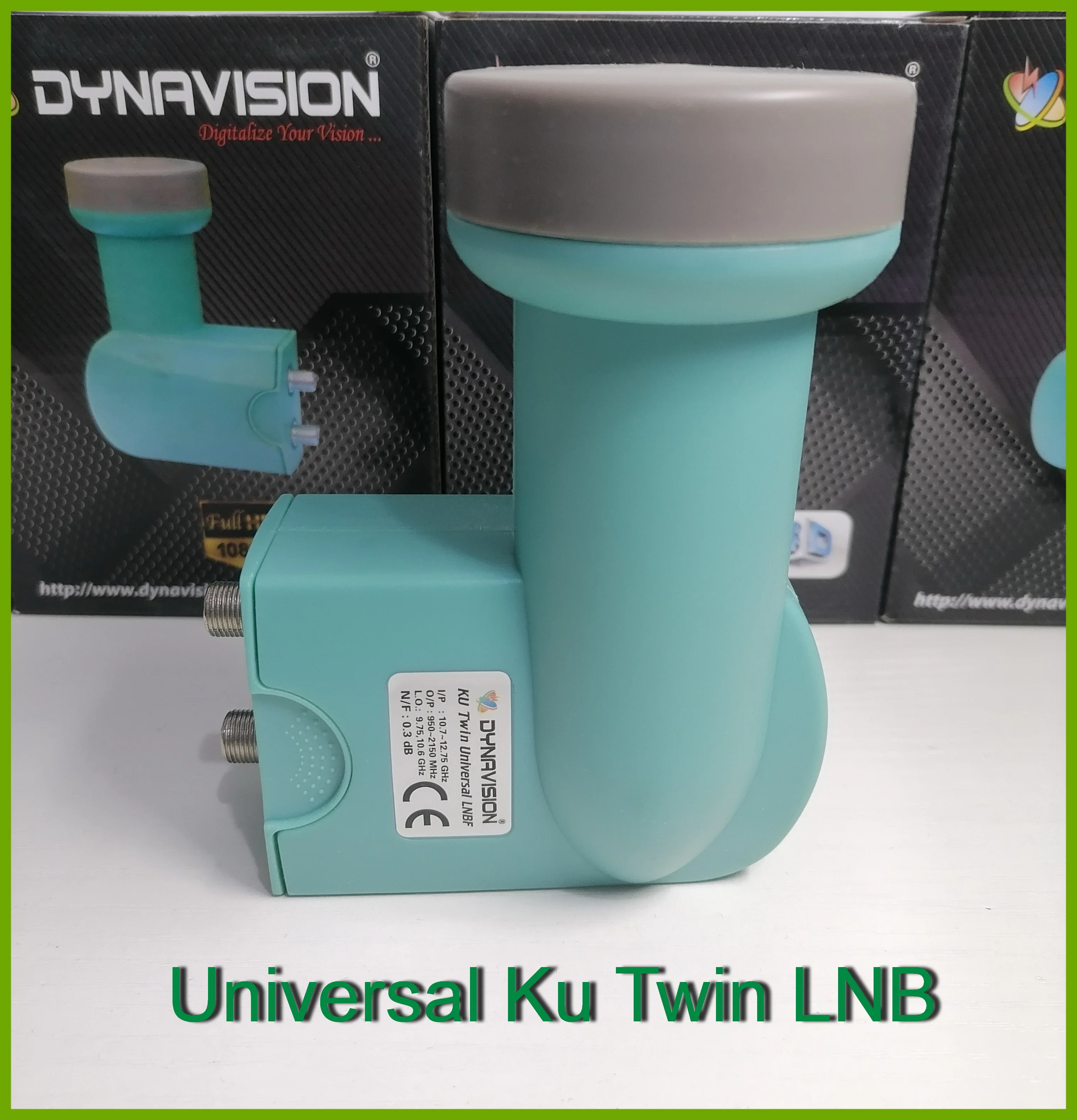 DYNAVISION Twin LNB Best signal digital Full HD Universal KU Band TWIN ...