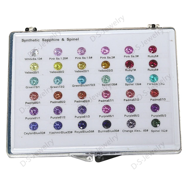 Wholesales Supplier Diverse Synthetic Blue Gems Color Cards