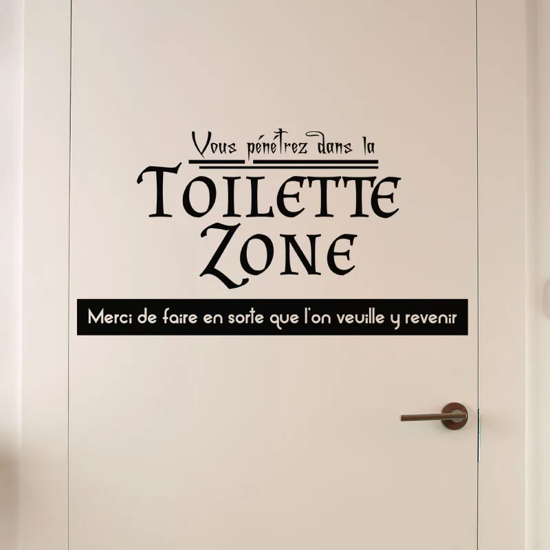 Stickers Toilettes Porte | Porte-papier-toilette.com
