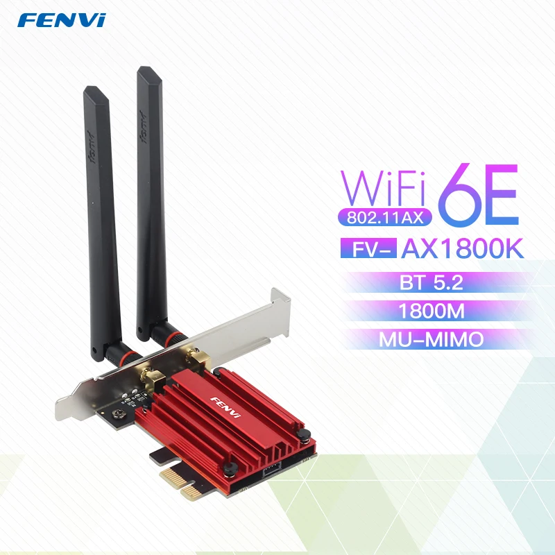 1800mbps Wifi 6e Wireless Network Adapter Bluetooth5.2 Dual Band 2.4g ...